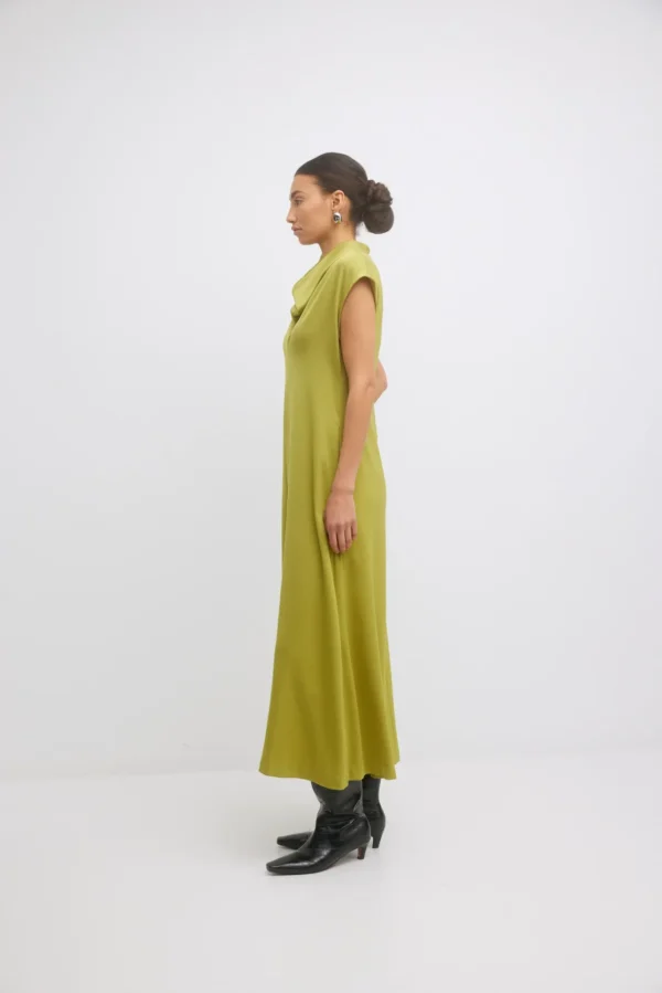 Ruffus Dress Chartreuse - Swoon